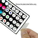 Daofin 44 Key RGB LED Strip Light Remote Controller Wireless Dimmer IR ...