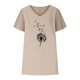 Camiseta de Manga Corta con Cuello en V con Impresión de Girasol ...