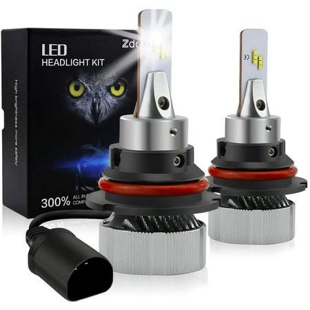 9007 HB5 Led Headlight Bulbs Hi Lo Beams 100W 12000LM 6000K Brightest ...