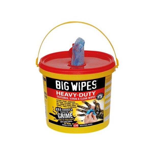 Big Wipes - Heavy-Duty Pro+ Antiviral Wipes (Bucket 240) - Walmart.com