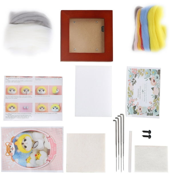 Needle Felting Kit, DIY Materials Plush Doll Needle Felting Starter Kit ...