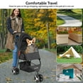 ZOOLIKE Lightweight Pet Stroller, 3 Wheel Folding Carrier for Small ...