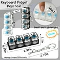 Keyboard Fidget Toy for Adults Keyboard Clicker with LED Light，2 PCS ...
