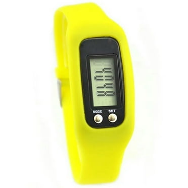 Pedometer Watch with LCD Display Simple Operation Walking Fitness ...