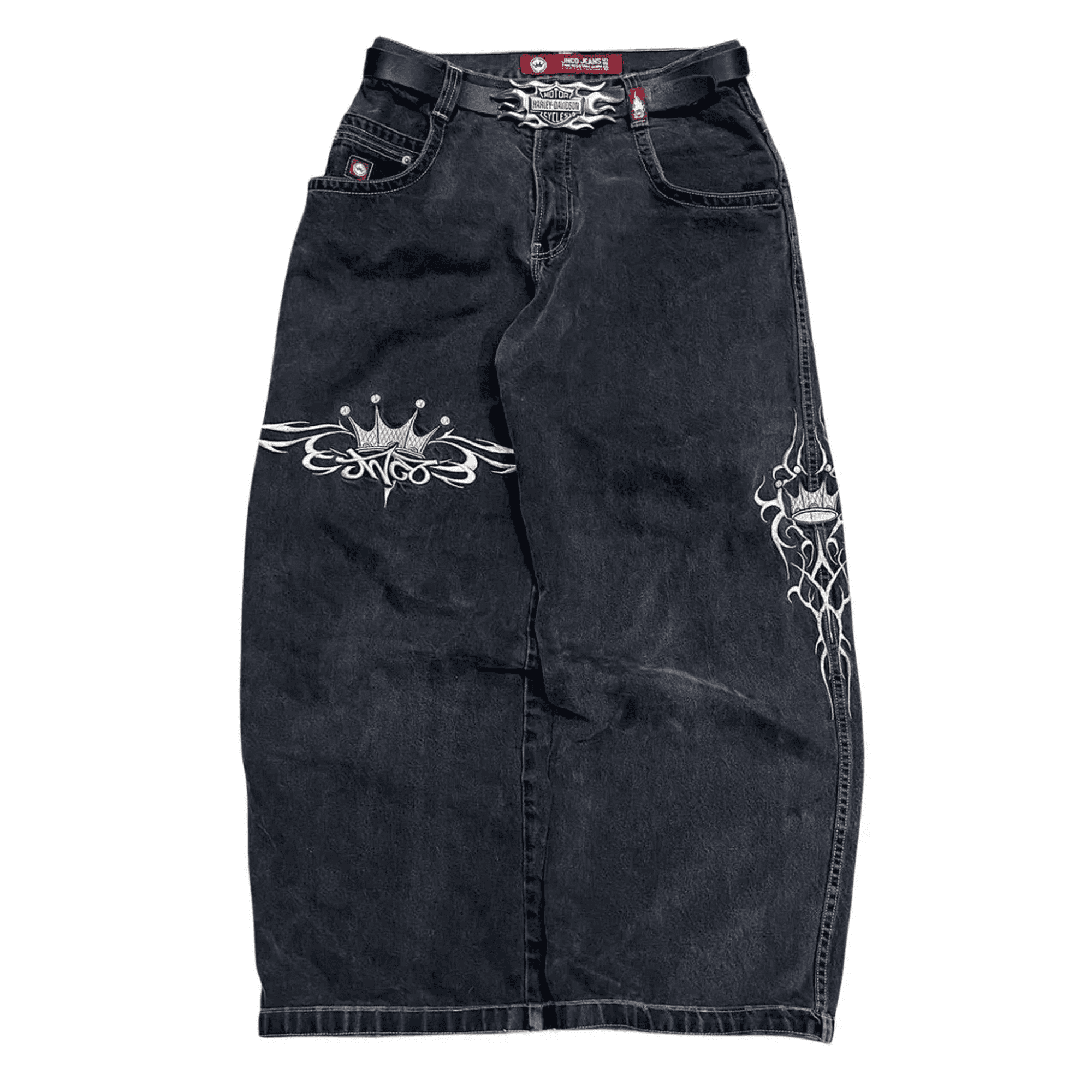 Click here for Zeruo Jnco Jeans New Harajuku Hip Hop Retro Skull... prices