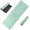 Sunny Health & Fitness Exercise Non-Slip Yoga Mat (Blue) - Thick ...