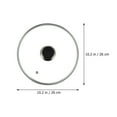 Universal Lid for Pots, Pans and Skillets, 10 Inch Glass Lid for Frying ... Universal Lid for Pots, Pans and Skillets, 10 Inch Glass Lid for Frying ...