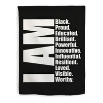 Civil Rights Movement Flag I Am Black Proud Educated Brilliant Powerful ...