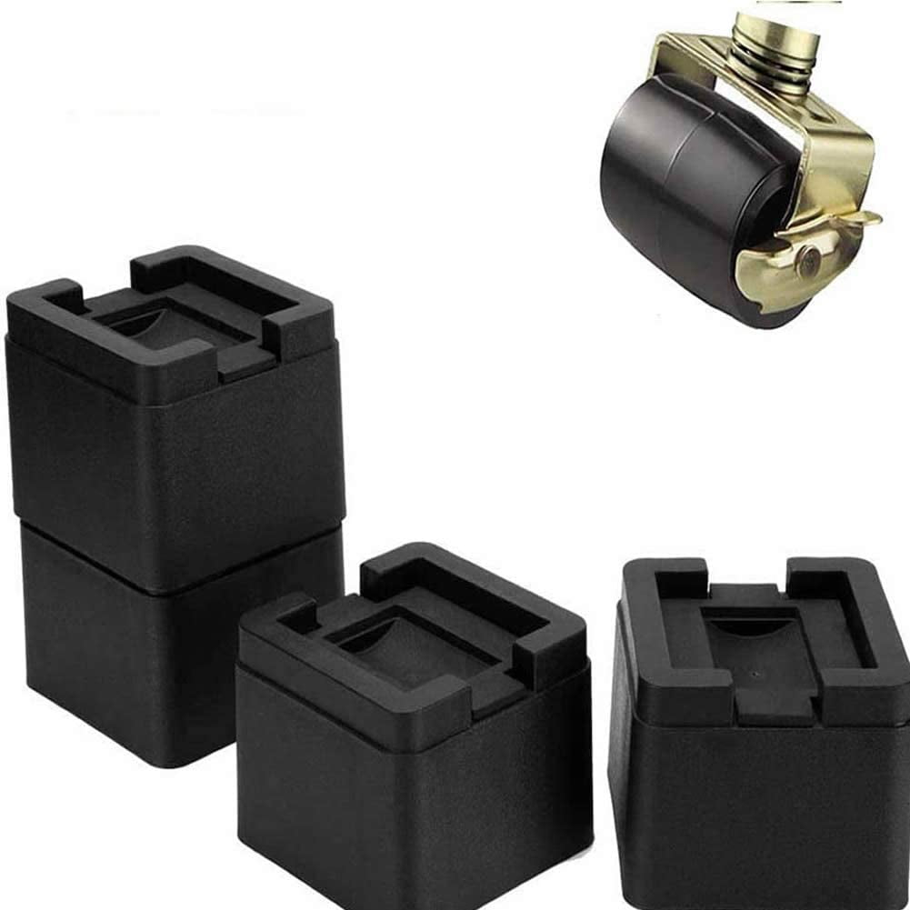 Kyrieval 3 Inch Bed Risers Heavy Duty U Shape Adjustable Furniture ...