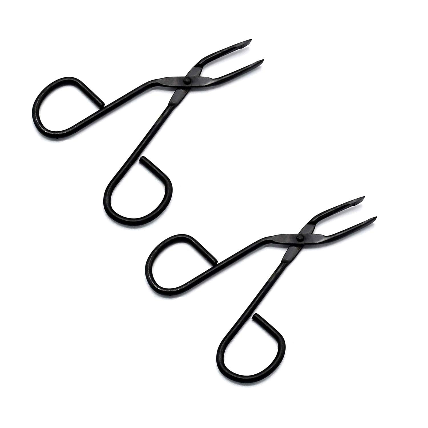 Scissors Shaped Slant Tip Tweezer Clip,Black - Walmart.com