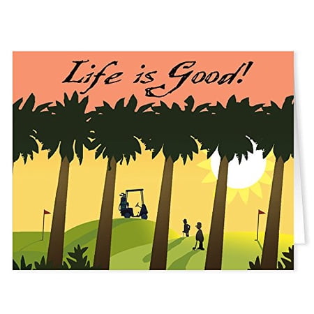 Life Is Good Golfing Boxed Note Card Set - 10 Boxed Note Cards ...