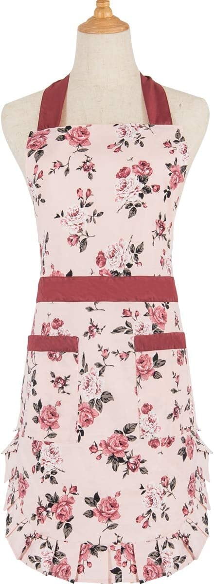 ALIPOBO Lovely Apron for Women, Lady’ s Cotton Apron with Adjustable ...