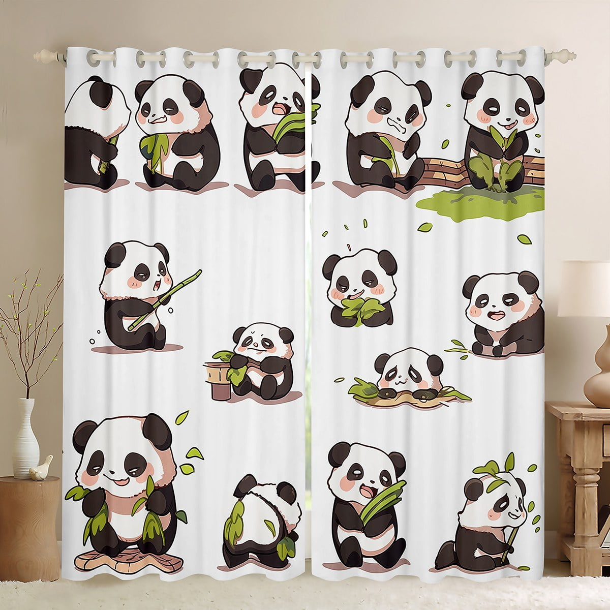 Click here for Yst Kids Curtains & Drapes - Cute Cartoon Panda Cu... prices