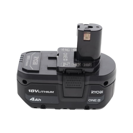 Ryobi ONE+ 18V Lithium-Ion 4.0 Ah Battery, Lightweight Design, 3X ...