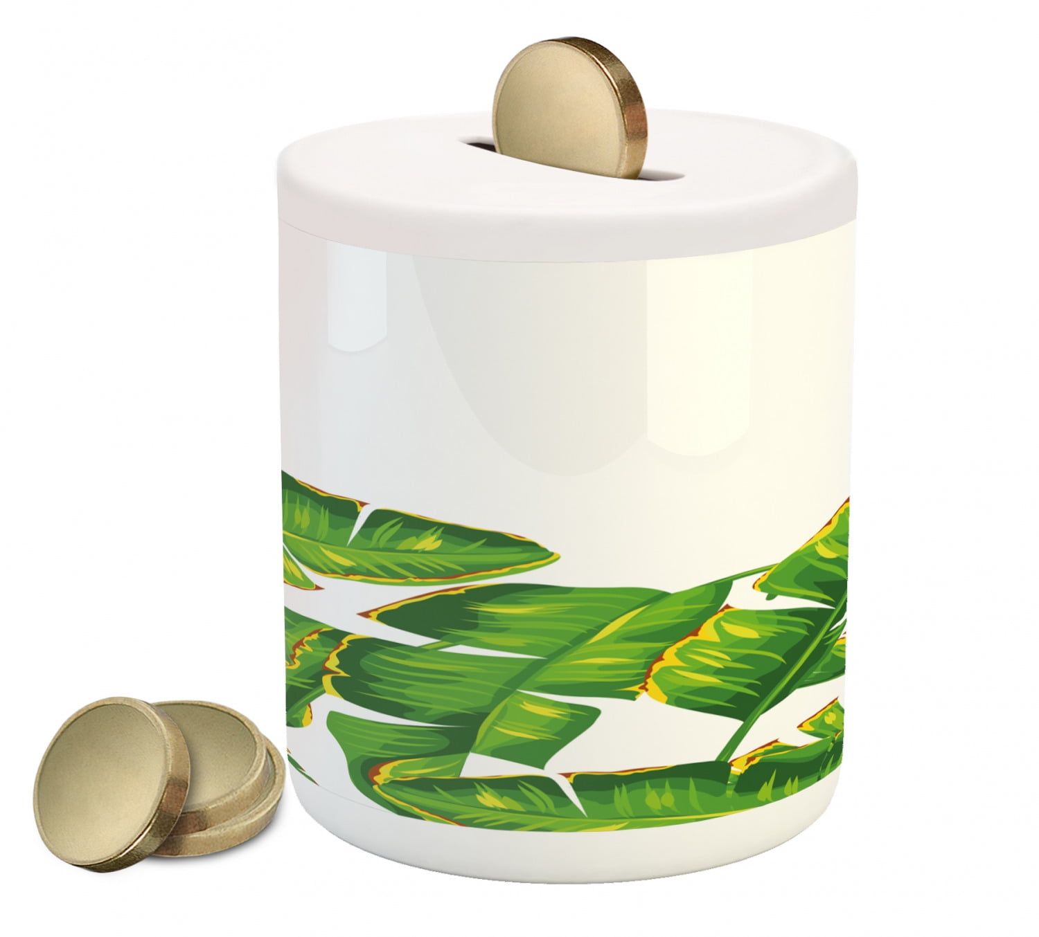 Botany Piggy Bank, Vibrant Tropical Climate Large Leaves Habitat Summer ...