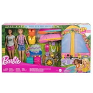 Barbie DreamCamper 3-in-1 Playset: Vehicle, Camping RV with Pool, 50 ...