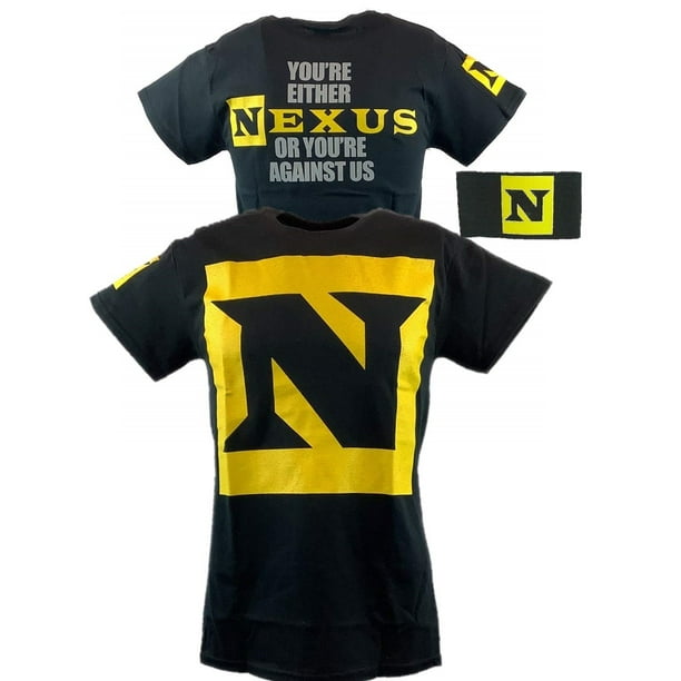 Nexus or Against Us Mens Black T-shirt CM Punk Wade Barrett Daniel ...