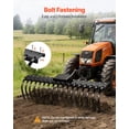 VEVOR Rock Rake Tines, 6 Pack 1" x 5/16" Bolt-Mount Landscape Rake ...