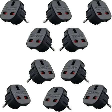 FanShow Pack Of 10 - English To France Plug Adapter - English French ...