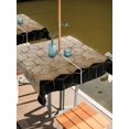Abstract Stereo Cube Square Outdoor Tablecloth with Umbrella Hole ...