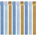 Light-Dusty Blue Gold Party-Decorations Streamers - 9 Rolls Birthday ...