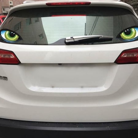Funny Design 3D Stereo Reflective Cat Eyes Pattern Car Sticker Car Side ...