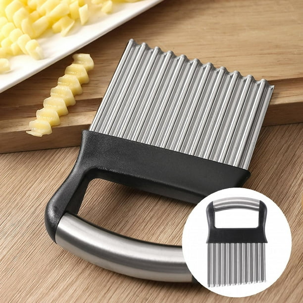Sharp Blade Vertical Force Potato Cutter Easy to Clean Cut Wavy Potato ...