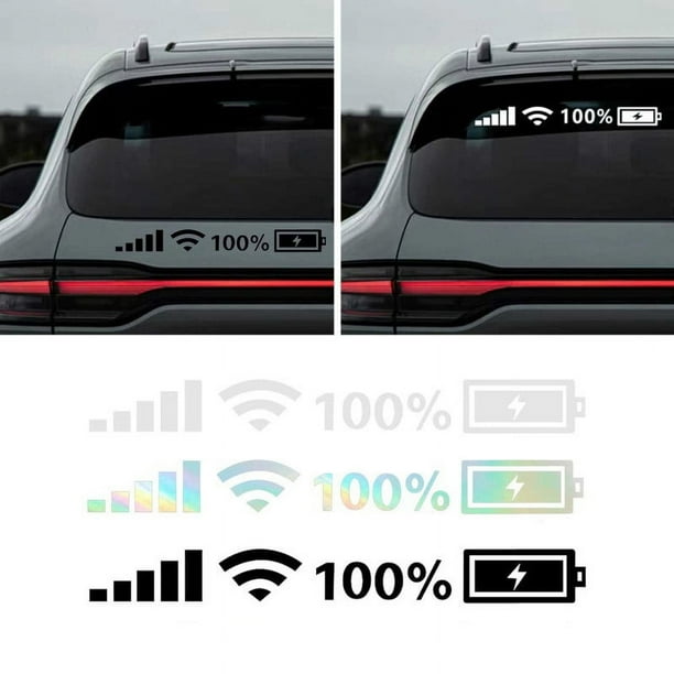 Great Value: Signal Power Sign Car Sticker Battery Signal Reflective ...