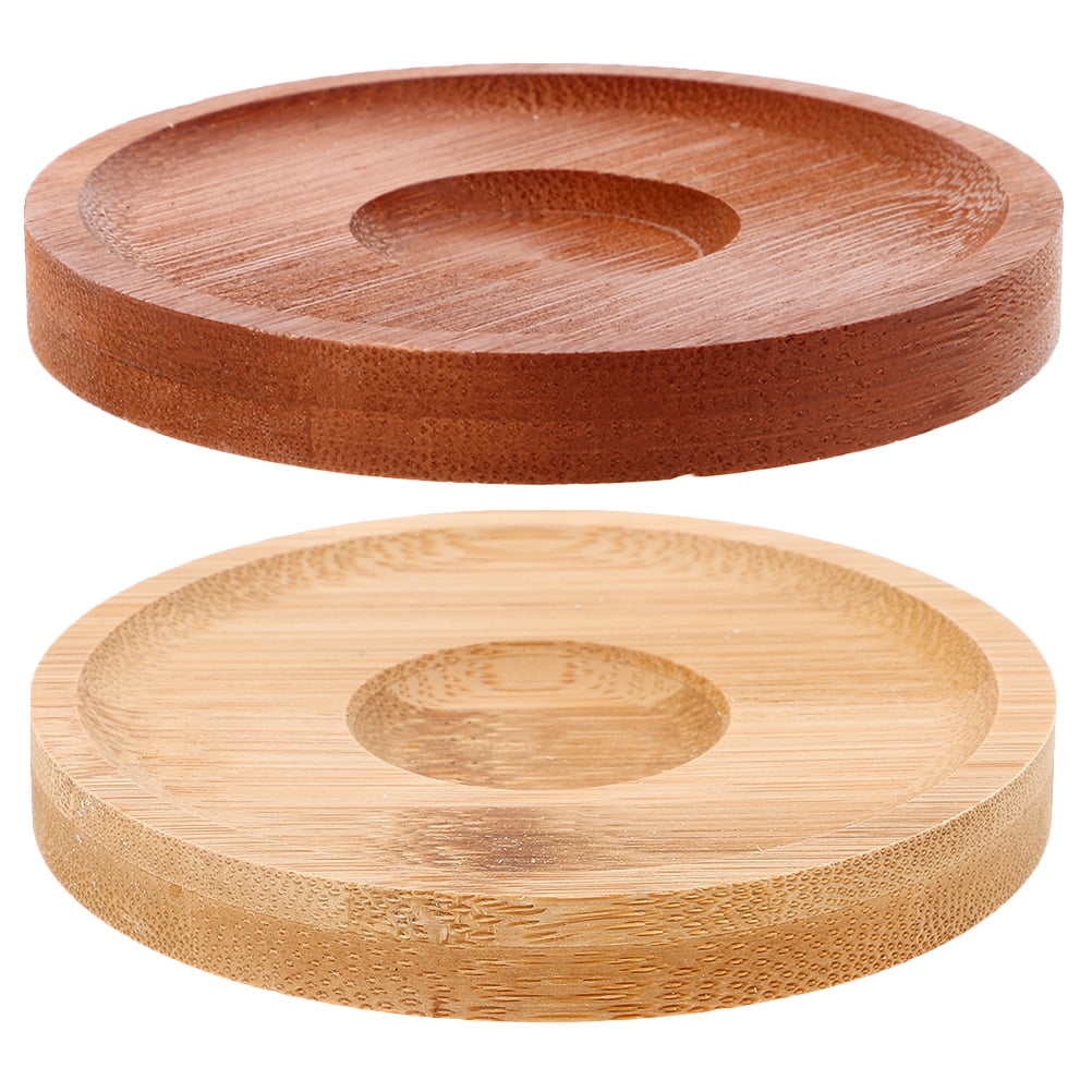 Click here for Kakowely Rotating Bamboo Coaster 2 Pcs Rotatable W... prices