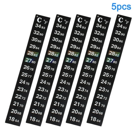 Fish Tank Aquarium Thermometer Temperature Strip Stick-on Degree ...