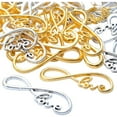 60pcs Gold,Antique Silver Infinity Love Symbol Connectors Charms ...