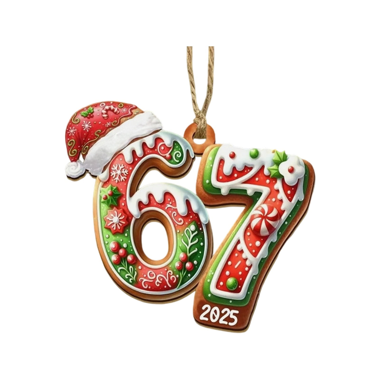 Click here for Maple Nest Six Seven Christmas Ornament 2025 2d Ac... prices