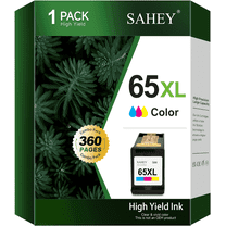 65XL Ink Cartridge for HP Printer, Black & Tri-Color Ink for HP DeskJet ...