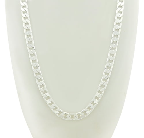 RM - 14K White Gold Filled Cuban Link Chain 24" - Walmart.com - Walmart.com