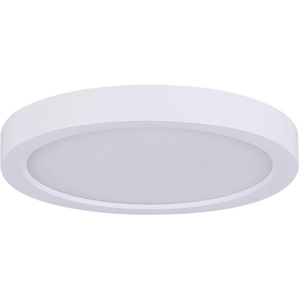 Canarm 15 In. White LED Round Disc Flush Mount Light Fixture DL-15C ...