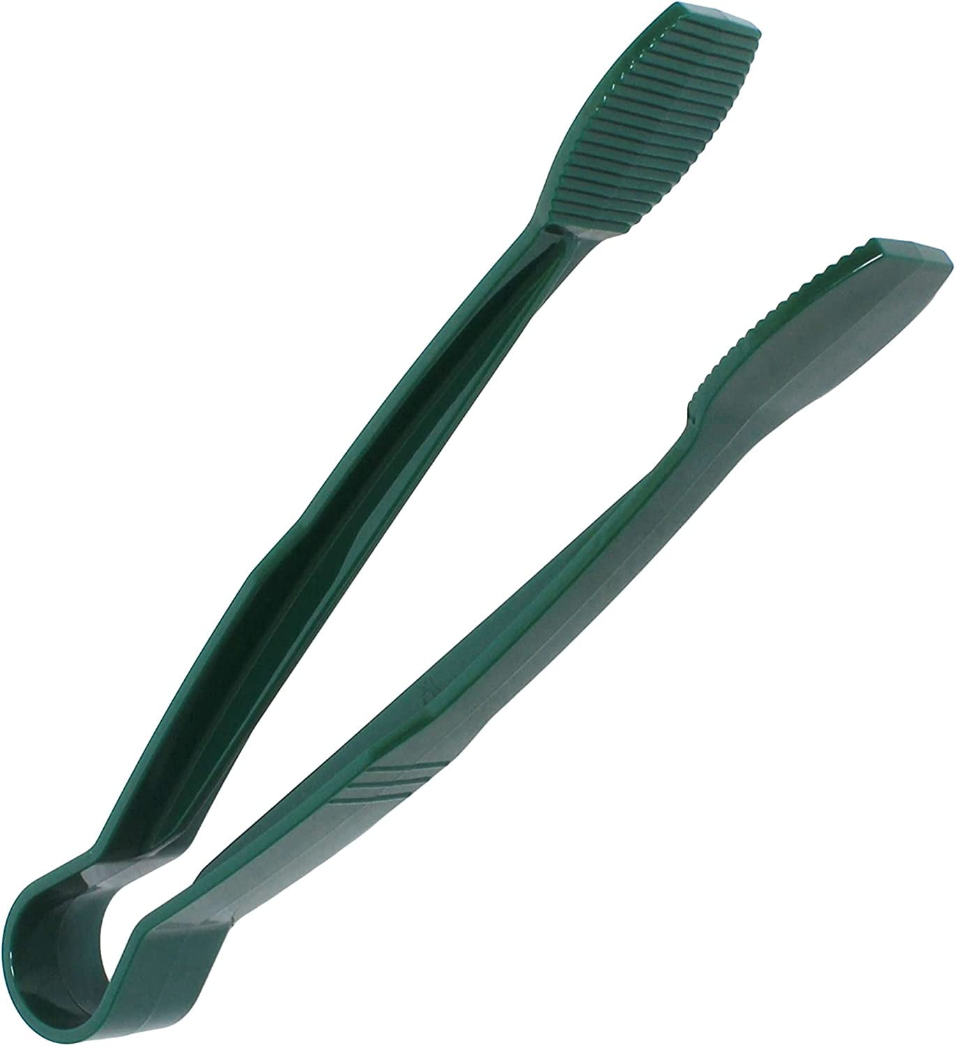 TrueCraftware - 9" Flat Grip Serving Tongs, Polycarbonate, Green Color ...