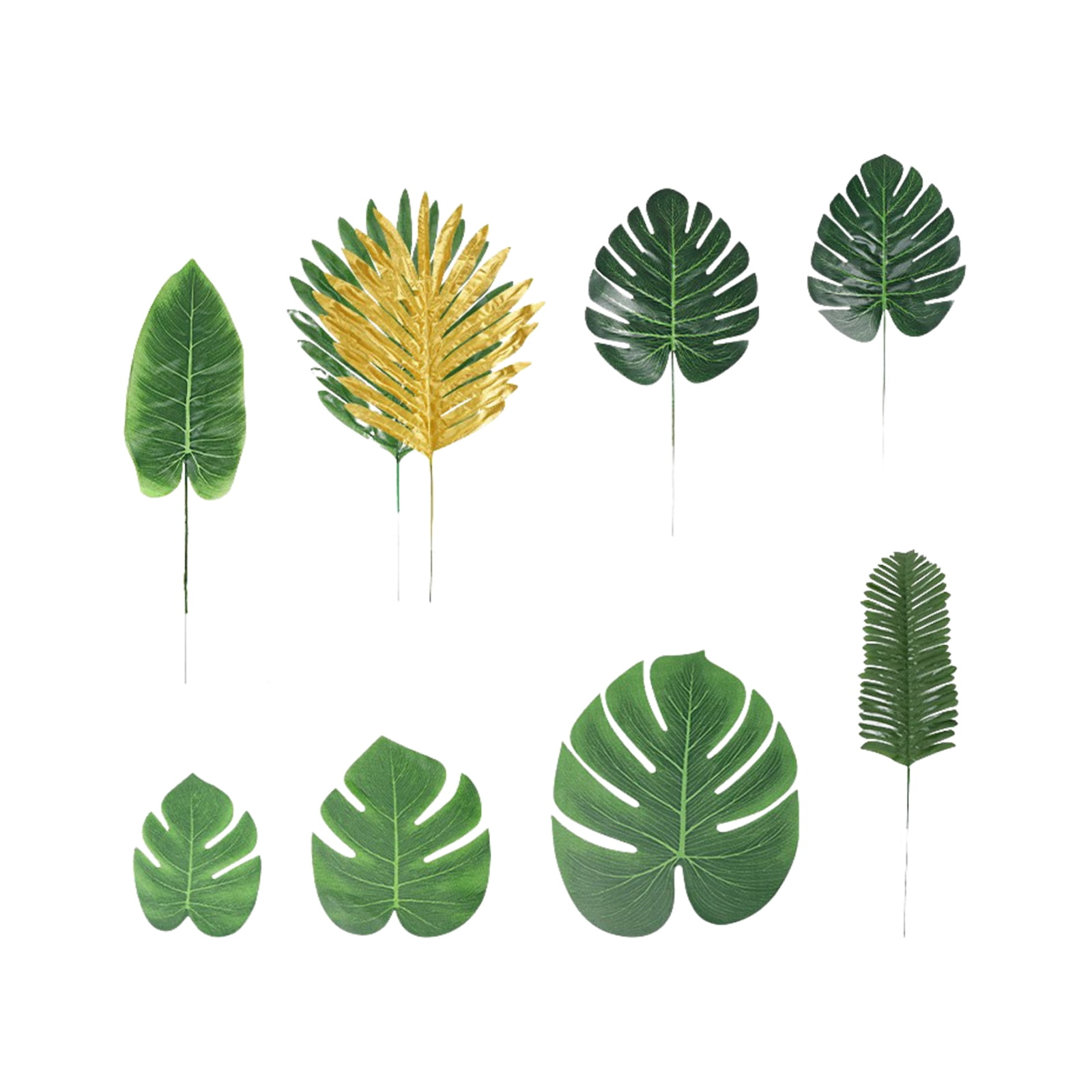 Artificial Palm Leaves for Tropical Party Decorations Golden Tropical ...