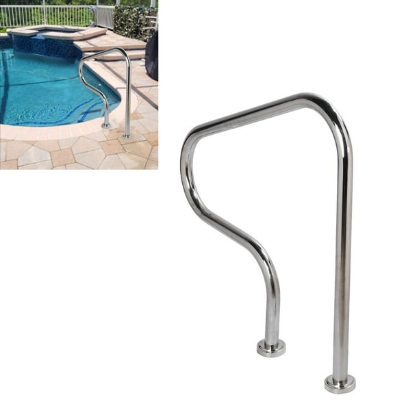Swimming Pool Stair Rail, Curved Handle Stainless Steel Stable Pool ...