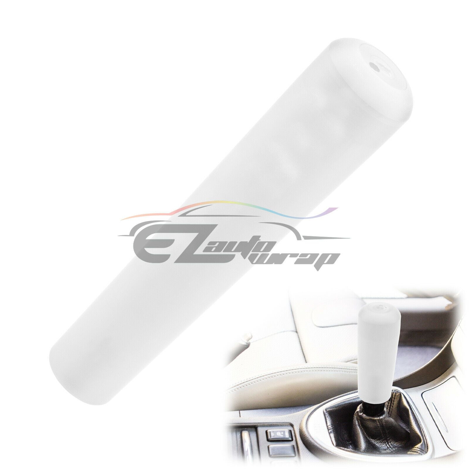 White Shift Knob Stick Frosted Matte Crystal Bubble Long Throw Gear ...
