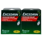 Uni's Excedrin Migraine, Over-The-Counter Pain Relief, 6 Single Dose ...