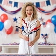 Moonsky Patriotic Berry Stems Picks, Red White and Blue Star Floral ...