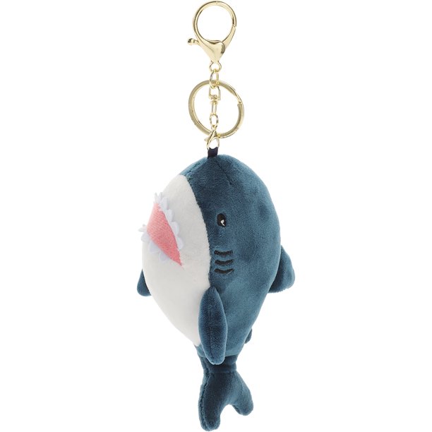 Plush Shark Doll Keychain Cartoon Shark Key Ring Key Charm Keychain Bag ...