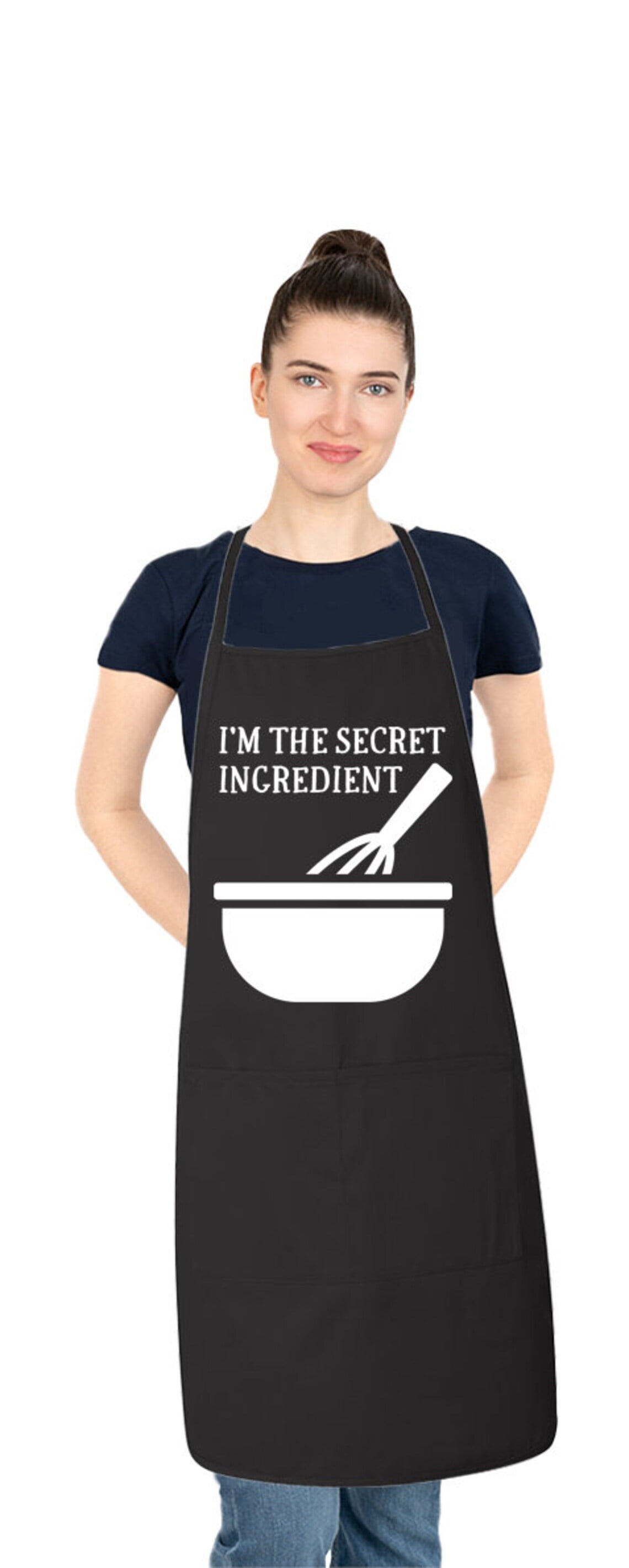 FASCIINO - I AM THE SECRET INGREDIENT, Funny Chef Apron with Two Front ...