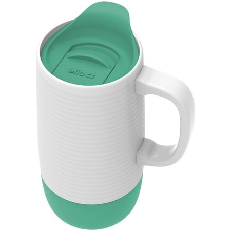 Ello Jane Ceramic Travel Mug with Spill-Resistant Slider Lid, 18 oz ...