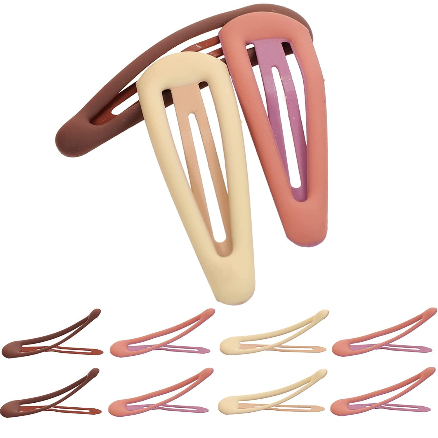 southwit 20pcs Metal Barrettes Snap Hair Clips Cute Snap Hair Clips ...