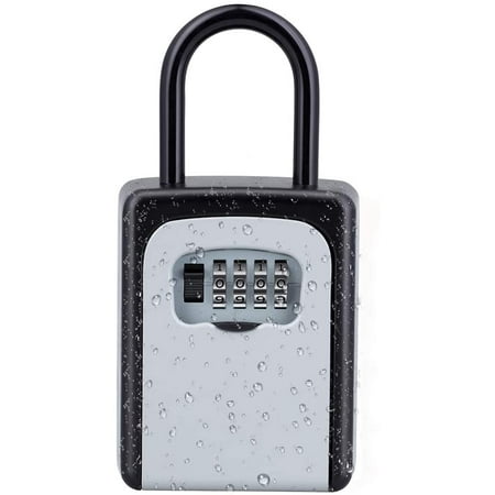 Key Lock Box, 4 Digit Combination Key Storage Lock Box with Code ...