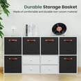6-Pack Storage Cubes with Handles & Label Holders Basket, Closet Cube ...