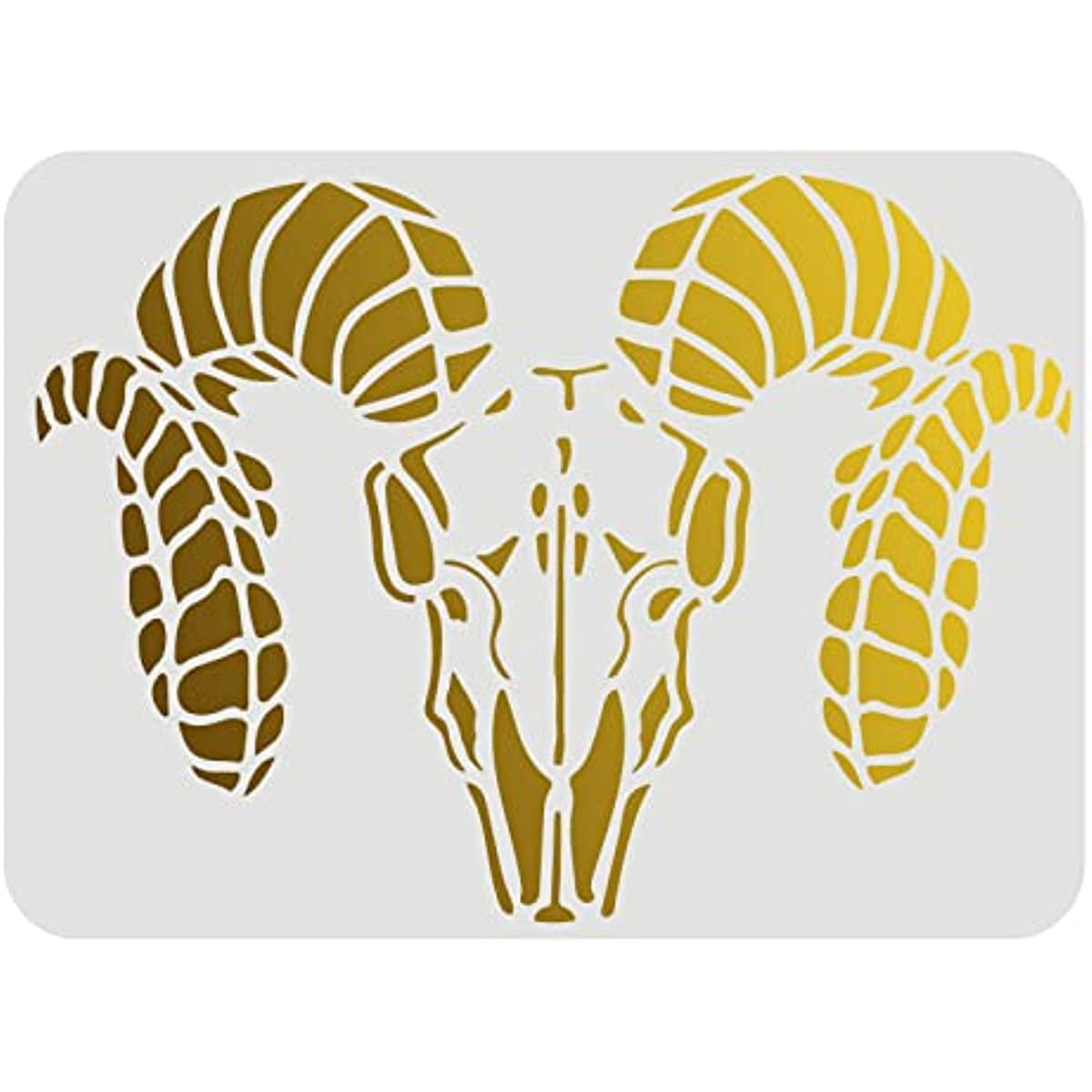 Rams Skull Stencil Reusable Rams Skull Drawing Stencil for Decoration ...