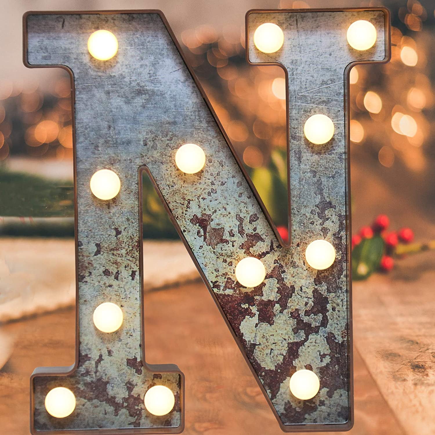 Elnsivo Vintage Led Letter Lights Light Up Alphabet Sign for Cafe Party ...