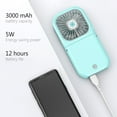 Windfall Portable Mini Personal Fan Handheld USB Rechargeable Air ...